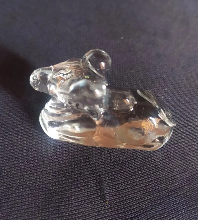 1.5 Inch Length / 1 Inch Height Shrimali Crystal Nandi Statue For Vastu ...