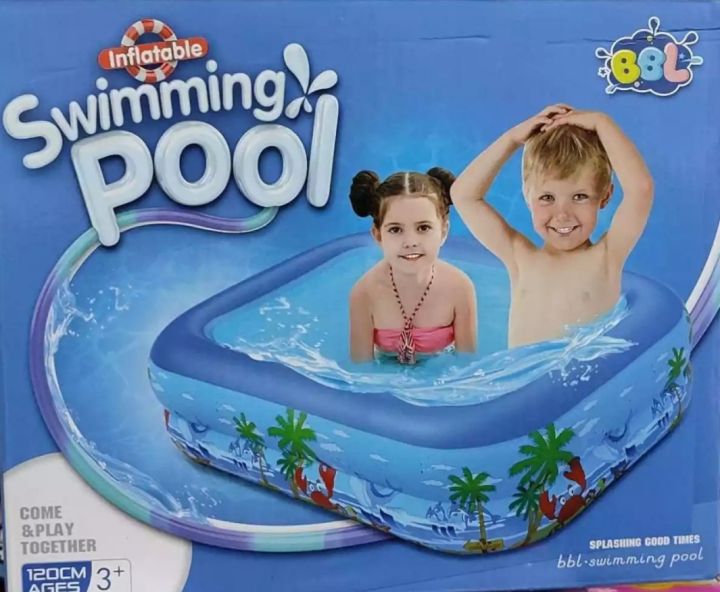 Swimming Pool For Kids Pool Party / Inflatable 3 Ring Swim Bath Tub For ...