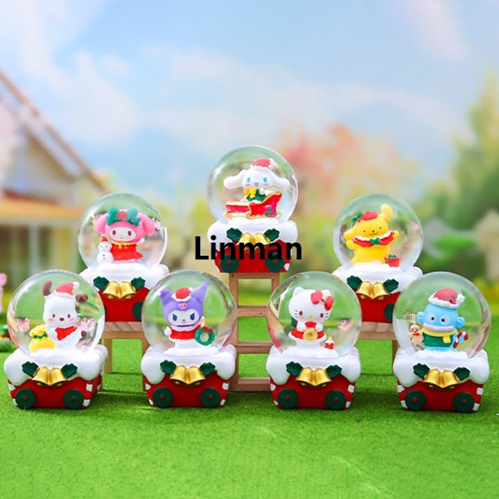 Sanrio Christmas Snow Country Christmas Crystal Ball Blind Box Creative ...