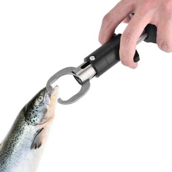 Digital Scale Fishing Grip Stainless Steel Fish Lip Grabber Electronic ...