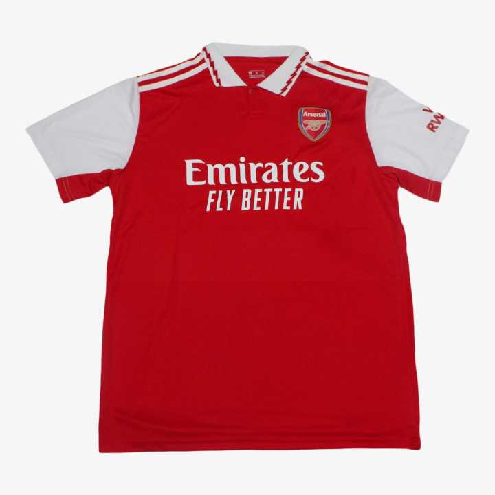 Red/White Collar Neck Half Sleeves Arsenal Jersey | Daraz.com.np