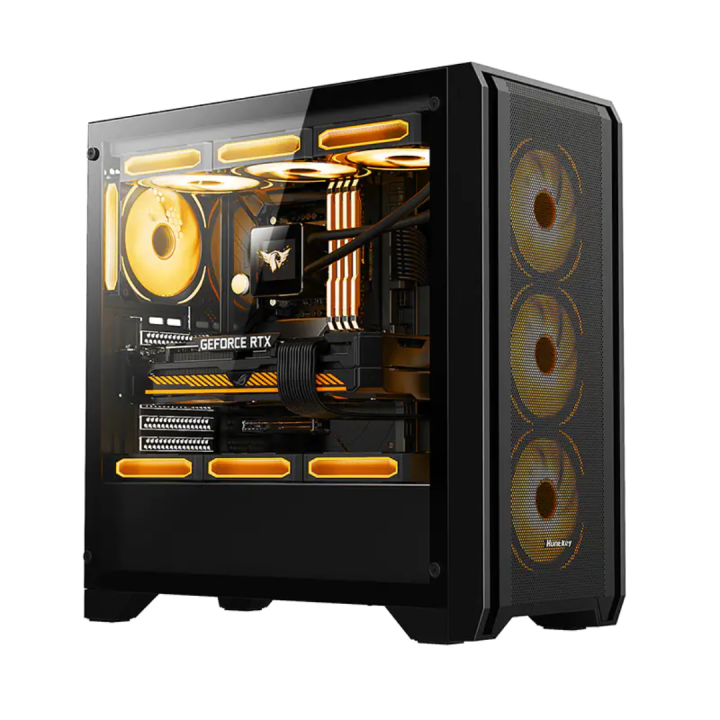 HUNTKEY RGB Gaming PC Case GX750A Predator | 3PC free RGB Fan ...