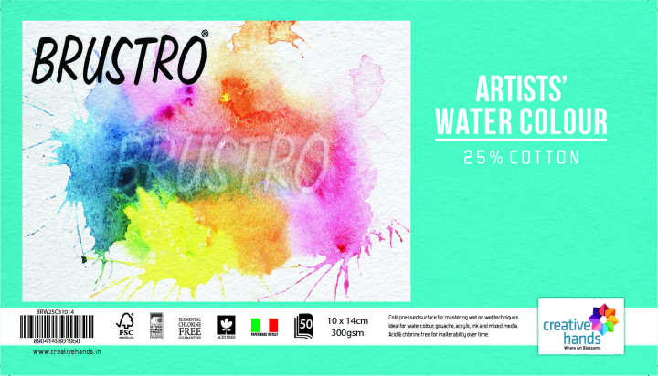 Watercolour Paper 300 GSM A3 (Pack of 5 + 1 Free Sheet) - 25% cotton ...