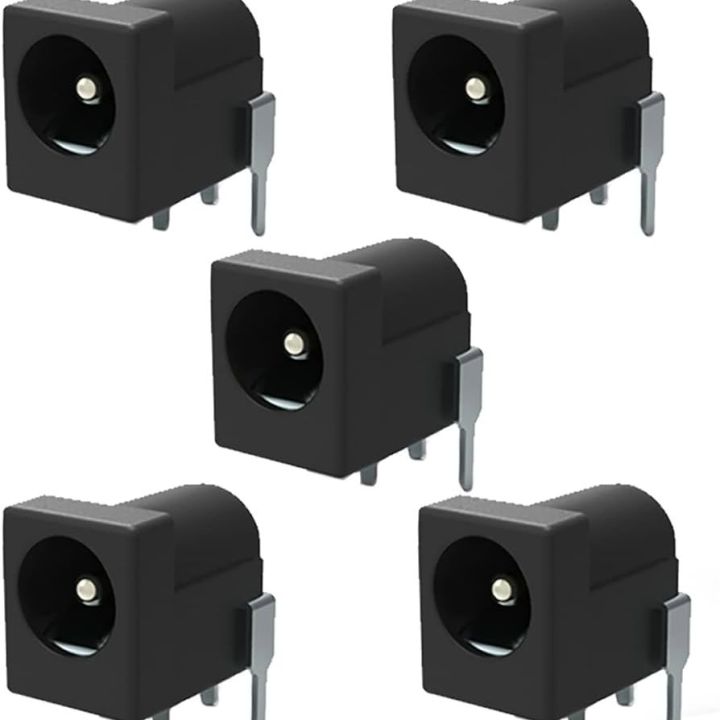 California JOS Breadboard-Friendly 2.1mm PCB Mounting Female DC Power ...