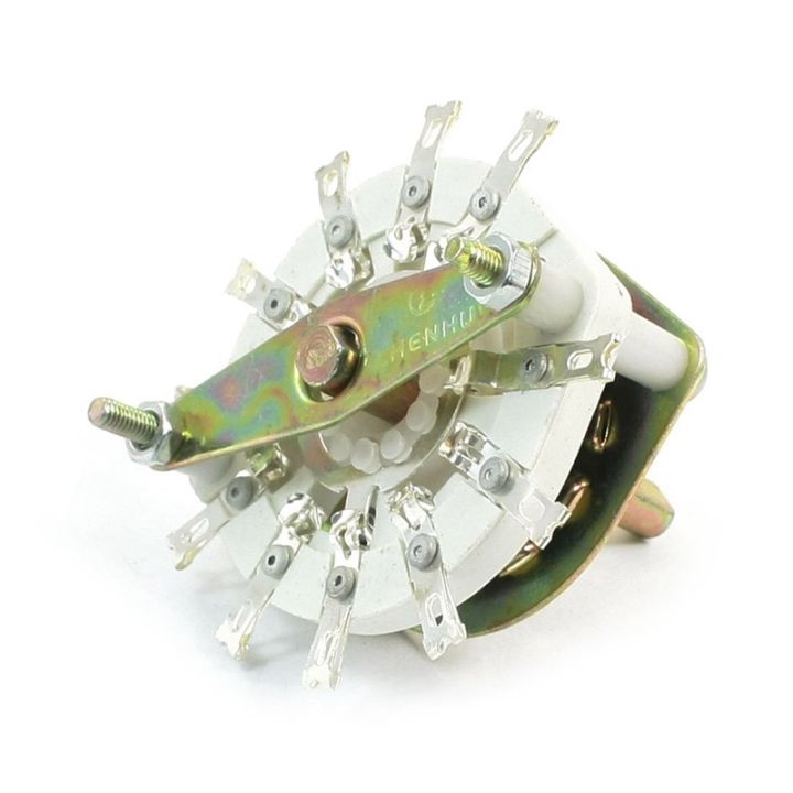 1P10T 1 Pole 10 Position One Deck 11 Pins Band Channel Rotary Switch ...