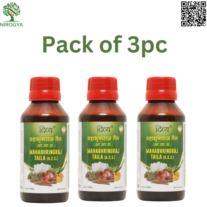 Divya Mahabhringraj Taila 100ml Pack of 3pc | Daraz.com.np