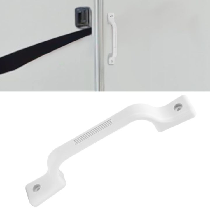 Durable White Entry Door Assist Bar 232mm Plastic Grab Bar Entry Door ...