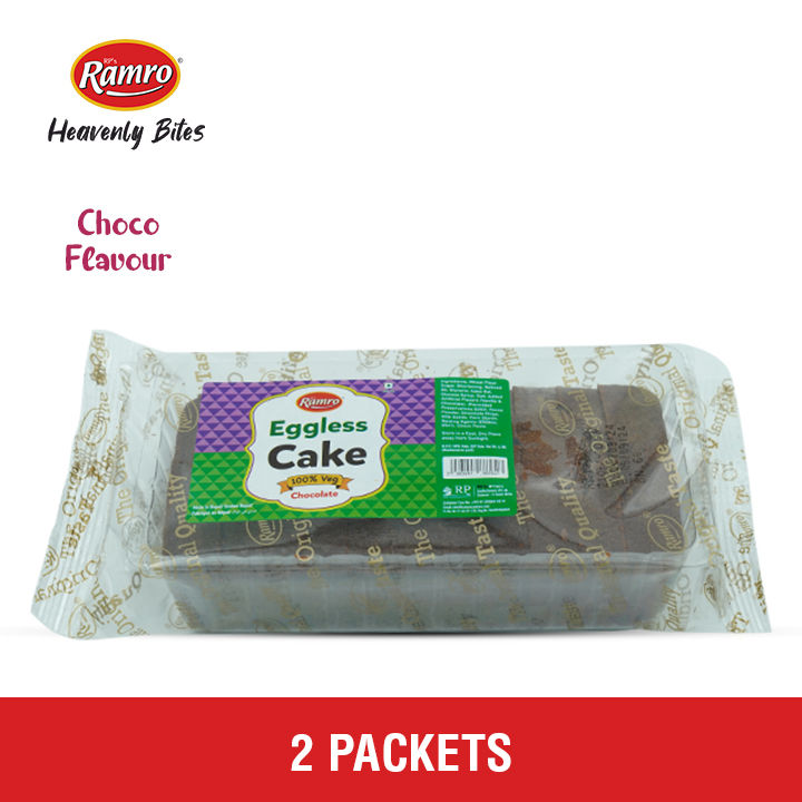 Ramro Eggless Sliced Cake Choco Flavor 200gm X 2 Packets | Daraz.com.np