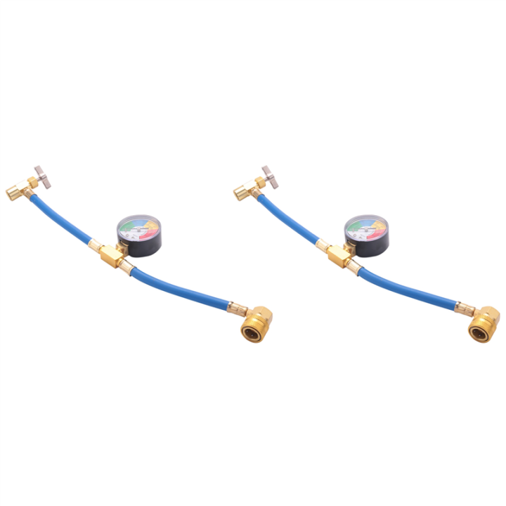 NAMUNY 2X R134A Car Ac Refrigerant Charge Hose Kit Recharge Hose with ...