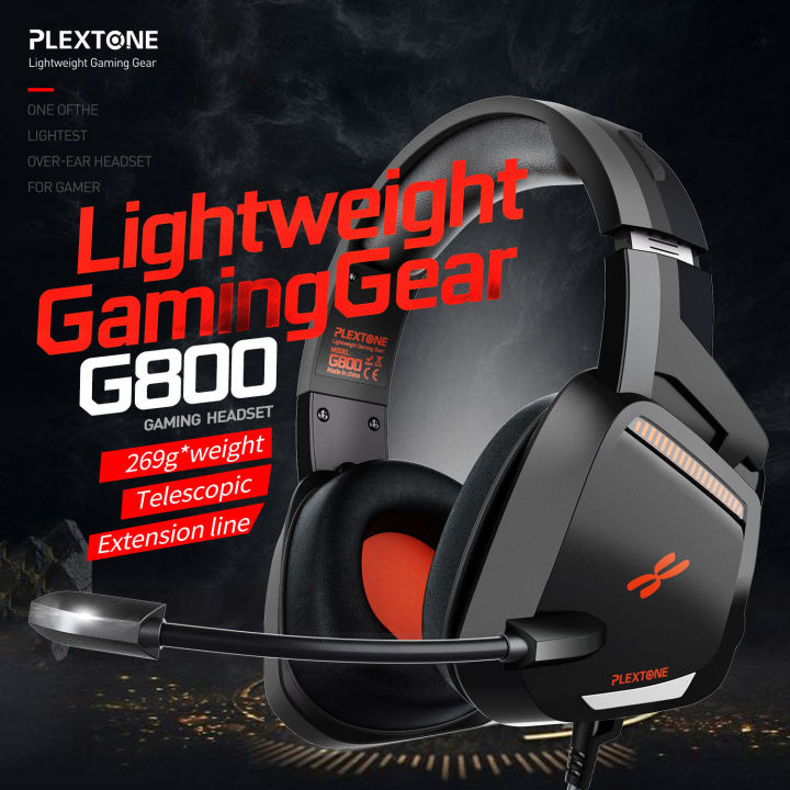 PLEXTONE G800 Gaming Headset, Over-Ear Headphones with Volume ...