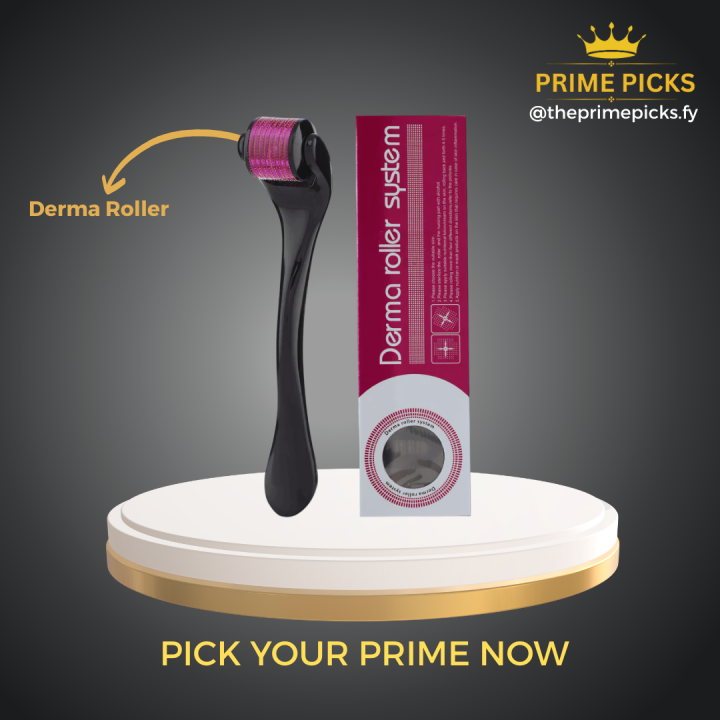 Prime Picks Premium Derma Roller for Hair & Beard Growth | Titanium ...