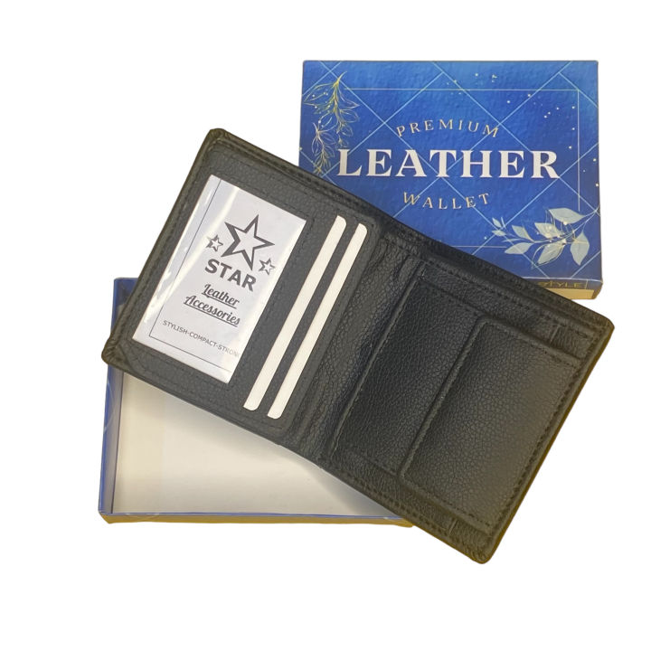 Note Book Design Wallet / Black Wallet For Men / PU Leather | Daraz.com.np