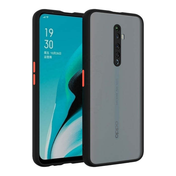 Oppo Reno 2z/2F Smoke cover Camera Protection Silicone case - Black ...