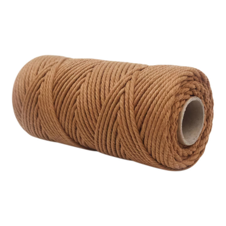 100 Meter Twisted Macrame Cord Caramel Color 3Mm | Daraz.com.np