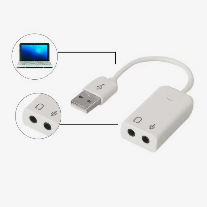 USB 2.0 Virtual 7.1 Channel Audio Sound Card Adapter | Daraz.com.np
