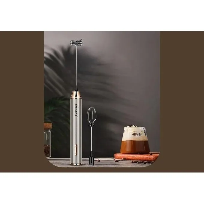 Sokany 2 IN 1 USB Rechargeable Milk Frother & Egg Beater (SK-02018 ...