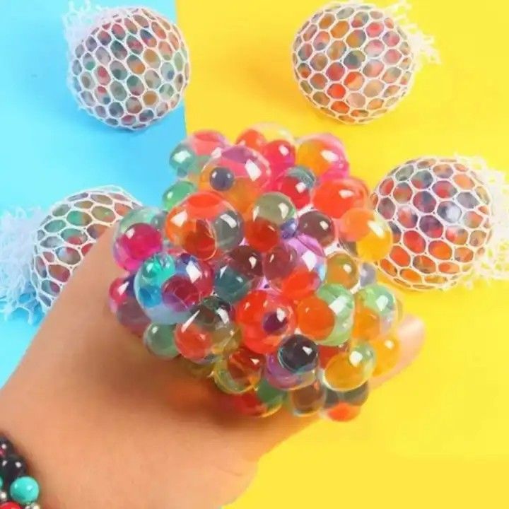 Fancy Squishy Mesh Ball Stress Relief | Daraz.com.np