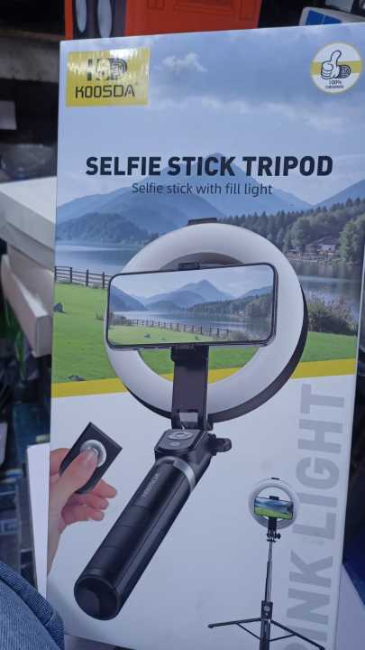 Selfie Stick 5"Inches RingLight Selfie Stick Mobile Streamer Vlogger ...