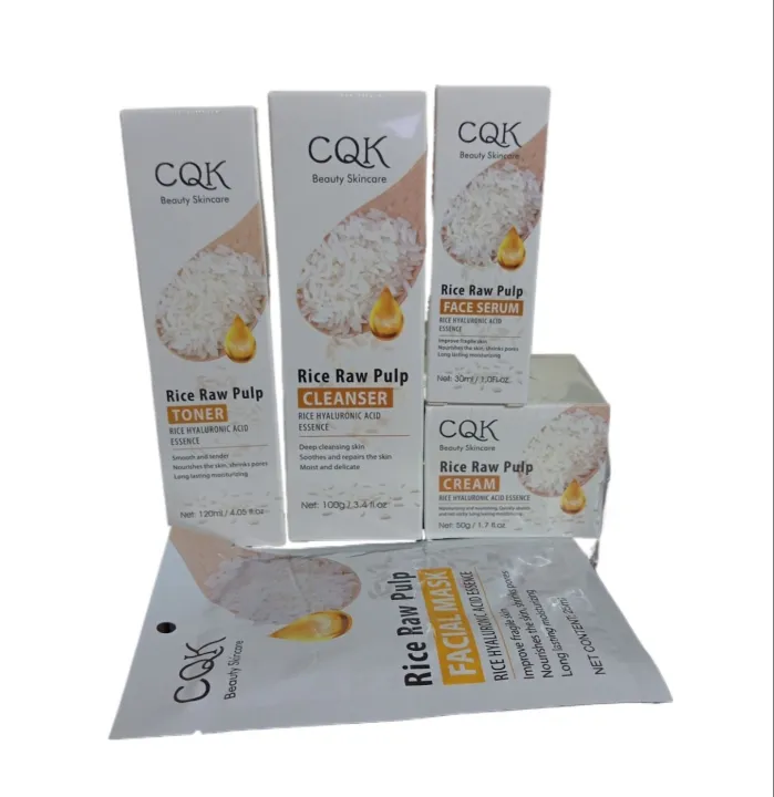 CQK beauty skincare Rice Pulp combo set 5 in 1 (5 in 1) | Daraz.com.np