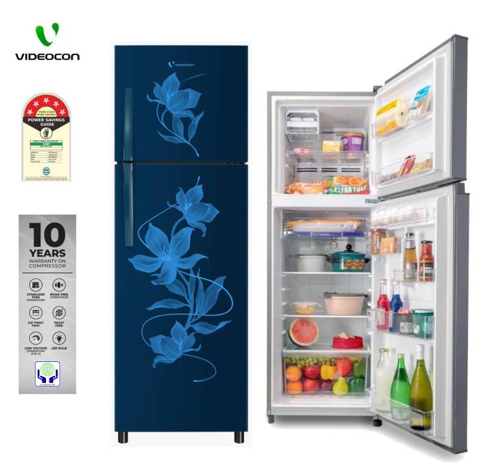 Videocon Double Door 265 Liter Refrigerator Metal Door Jumbo Freezer ...