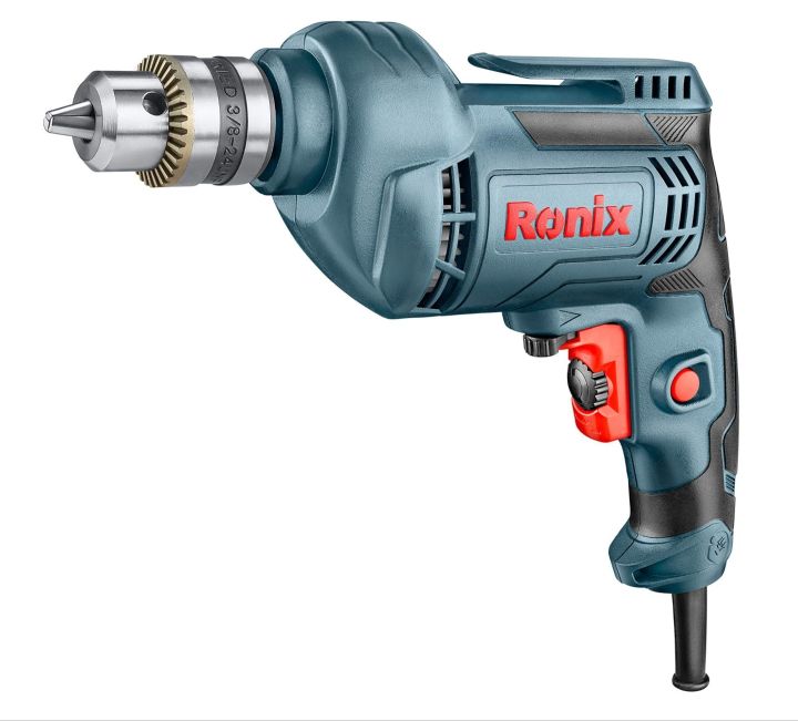 Ronix Model 2107 Drilling Machine 6.5mm 400W Keyed Chuck Electric Drill ...