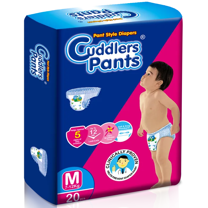 Cuddlers Diaper Medium - 17 Pcs (7-12 kg) | Daraz.com.np