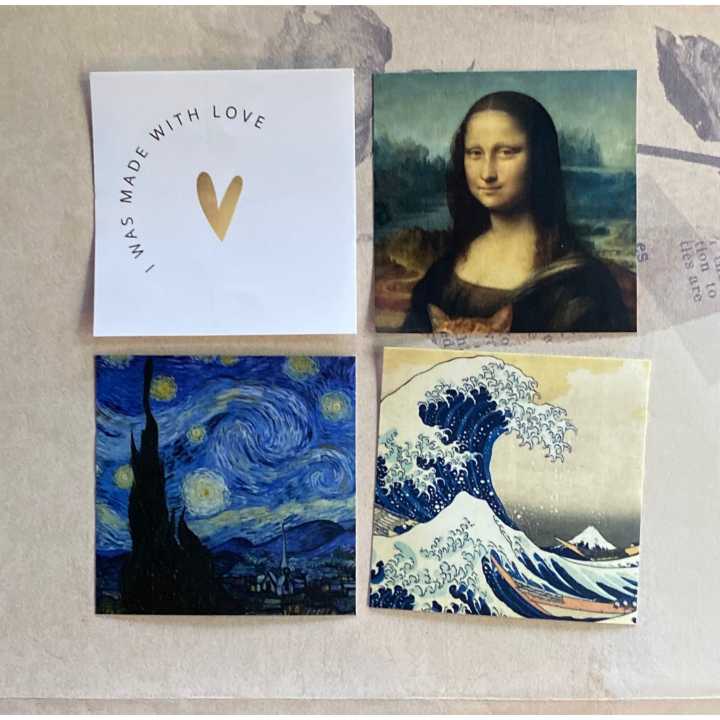 Artsy Set of 4 Stickers (MKEP) | Daraz.com.np