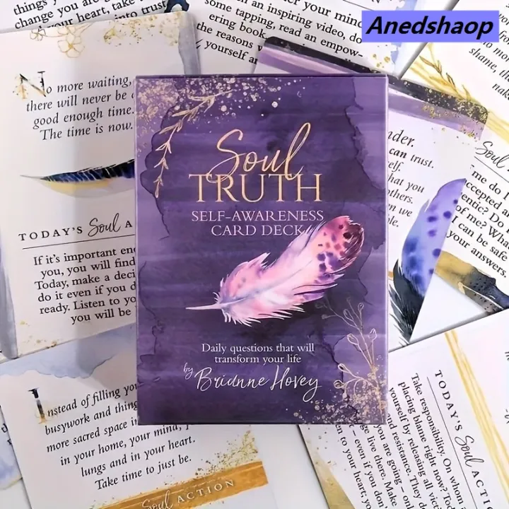 Anedshaop 1 Box Soul Truth Self-awareness Tarot Cards for Family ...
