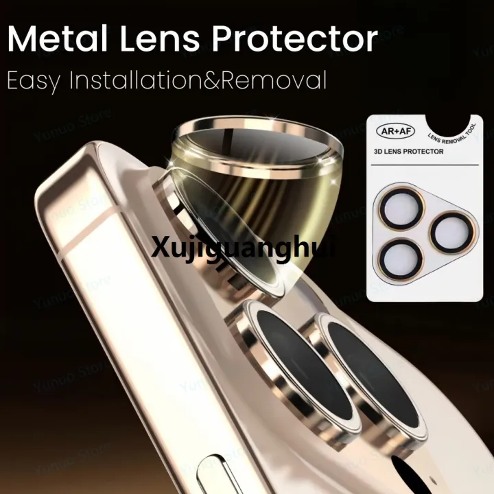 Xujiguanghui Metal Camera Protector For iPhone 16 Pro Max 15 14 13 12 ...