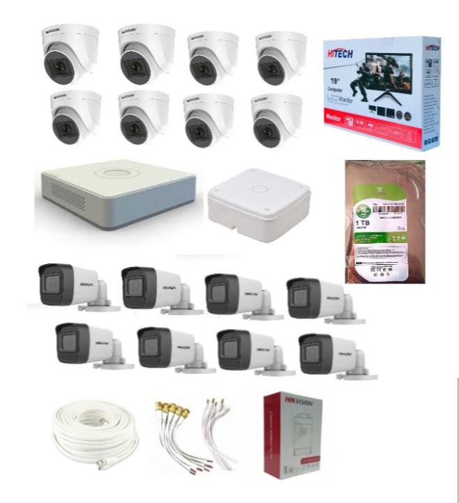 Hikvision 16 Channel HD 2MP night vision CCTV Package with DVR, 1 TB ...