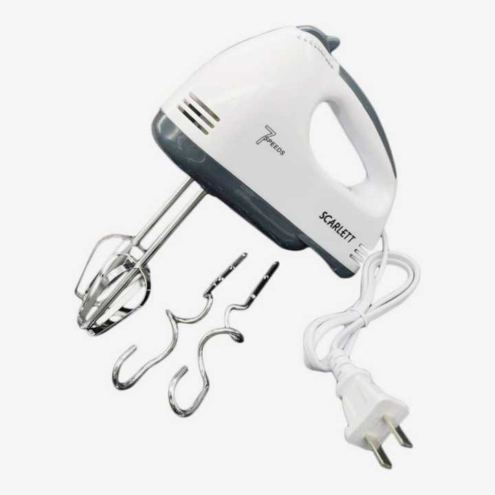 Scarlett 7-Speed Lightweight Hand Mixer With 4 Different Blender ...