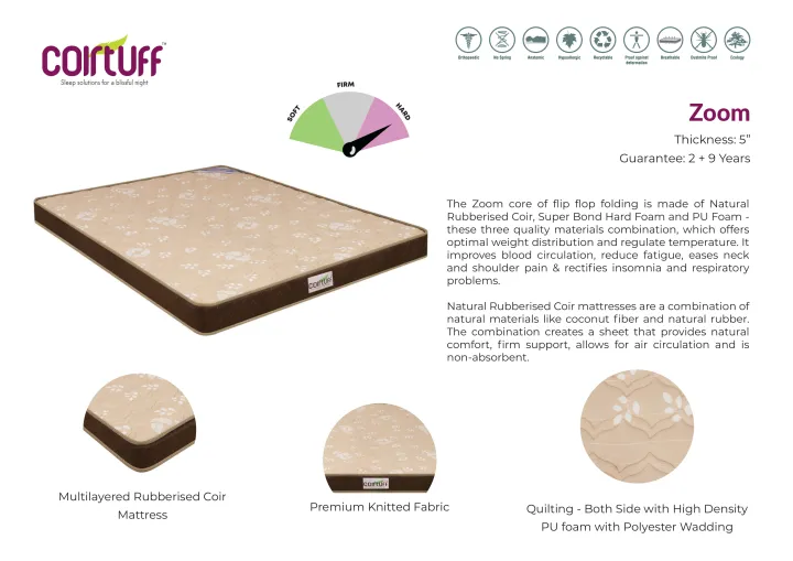 Zoom Coirtuff Mattress 5" | Daraz.com.np