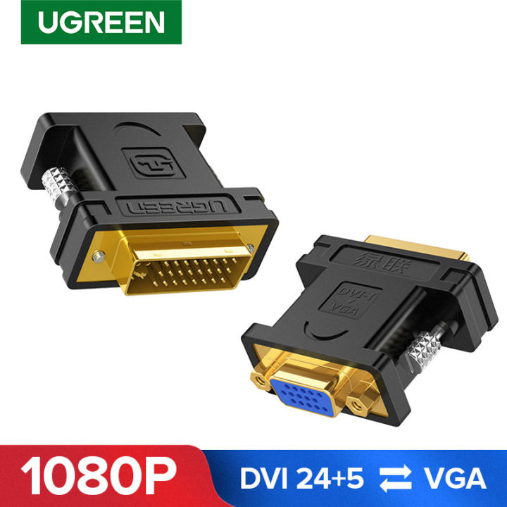 【Best Lrice】Ugreen DVI VGA Adapter Bidirectional DVI-I 24+5 Male to VGA ...