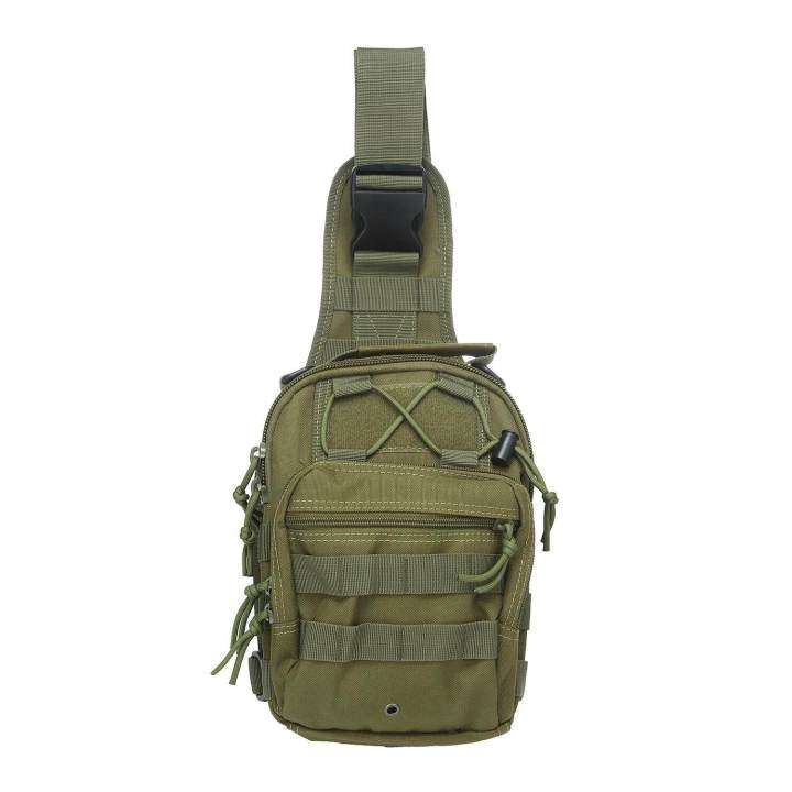 Outdoor Tactical Backpack Canvas Shoulder Sling Backpack Chest ...