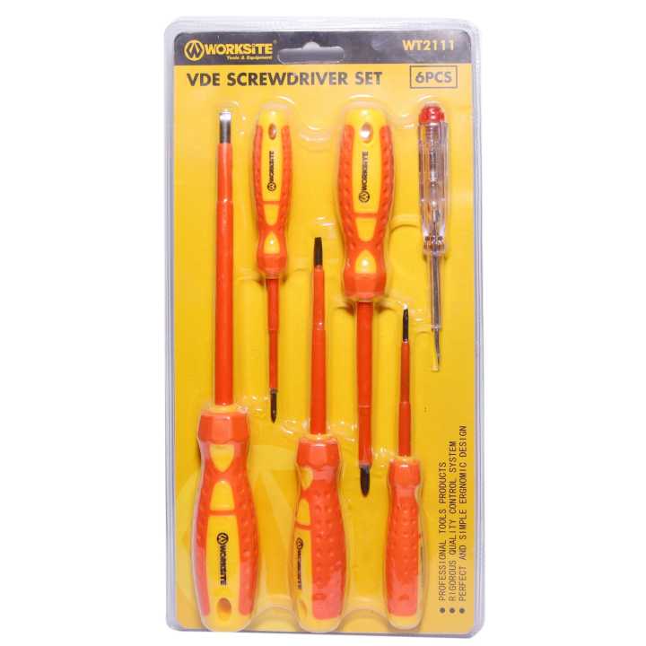 Worksite VDE Screwdriver Set WT2111 6 Pcs | Daraz.com.np