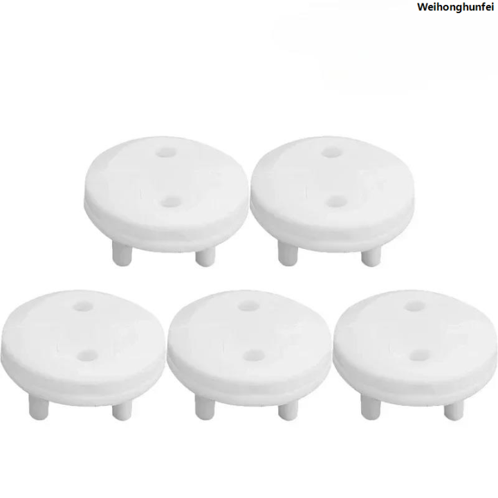 Weihonghunfei5pcsWhite Electrical Safety Socket Cover Baby Care Safety ...