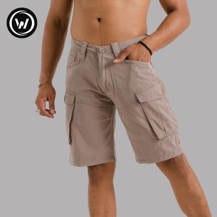 Wraon Grey Premium Cotton Cargo Box Half Pant For Men - Fashion | Half ...