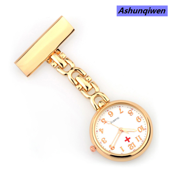 Ashunqiwen 【Toy life hall】Nurse Clip-on Fob pocket Watch for Brooch ...