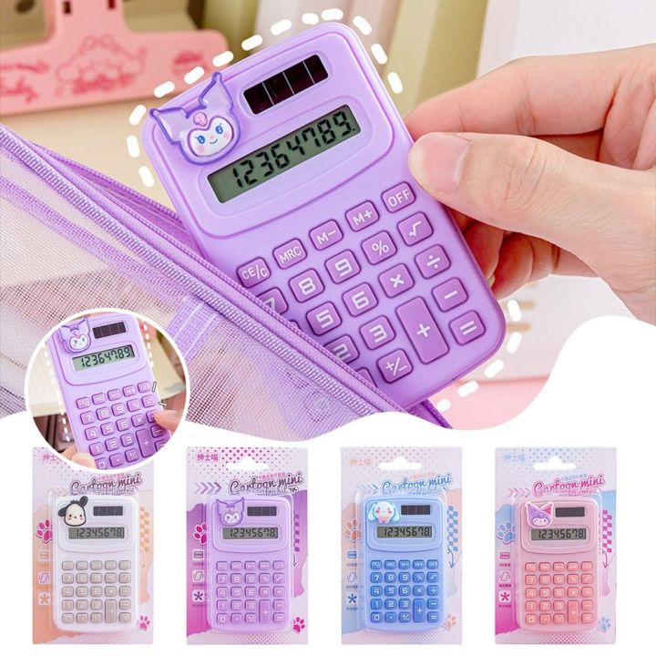 Gift Mini Kuromi Calculator Sanrio Cinnamoroll Multifunction Math ...