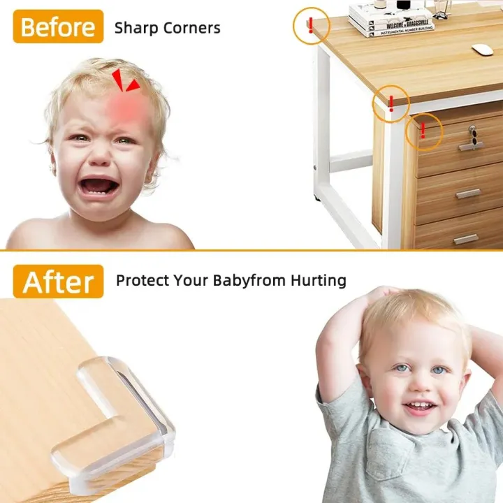 Baby Safety Corner Protection Table Silicone Edge Corner Guard ...