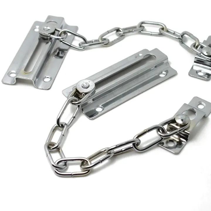 set DIY Lock Steel Decorative with Screws Door Chain Door Safety Guard ...