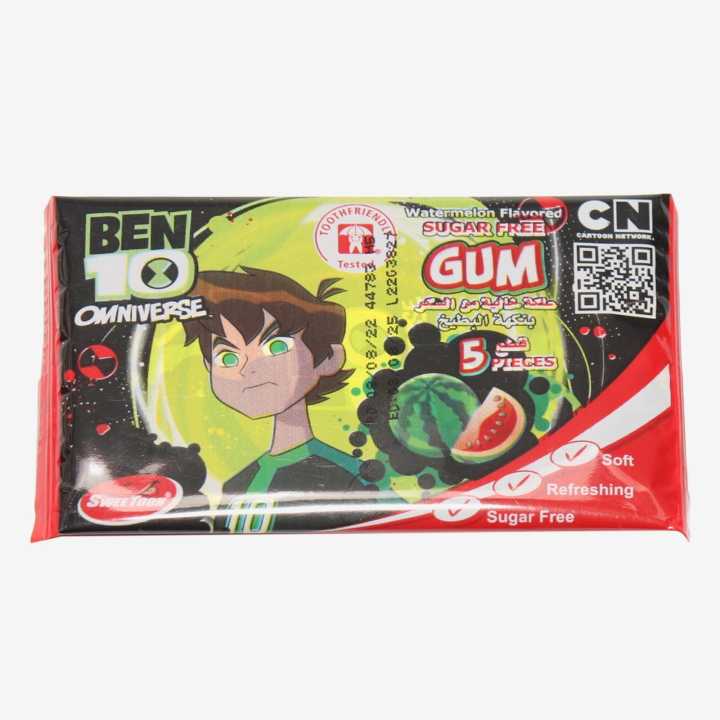 Ben 10 Watermelon Flavoured Gum 5 Piece 11gm | Daraz.com.np