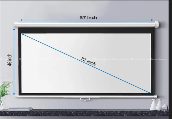 Projector Screen xLab Manual Wall Mount Xpswm-72 (72" Diagonal FL: 60 ...