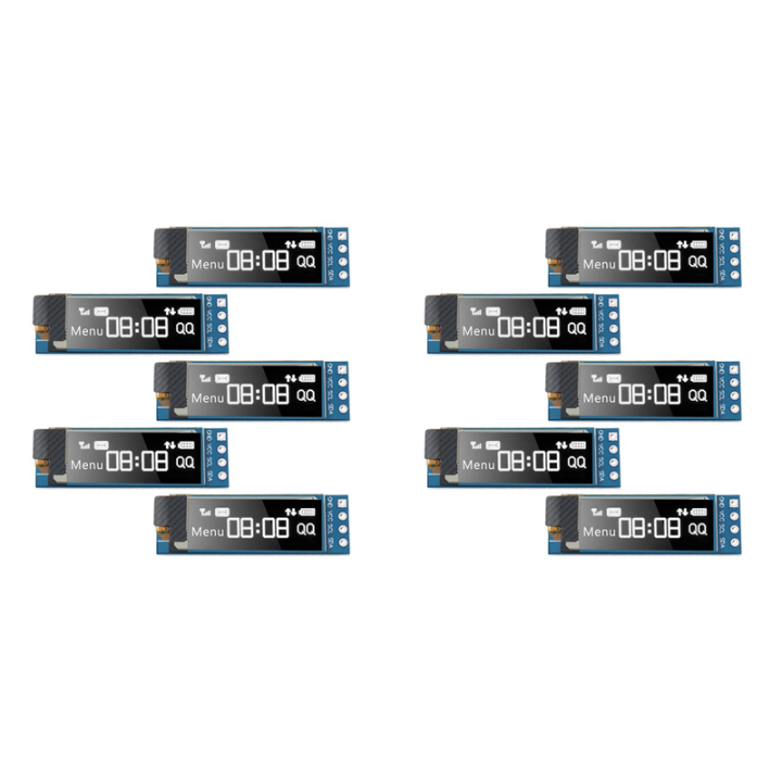 OUMERY 10 Pieces I2C Display Module 0.91 Inch I2C OLED Display Module ...