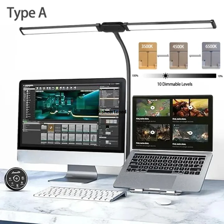 Illuminated desktop learning for lamp bar dimmable strip table lamp ...