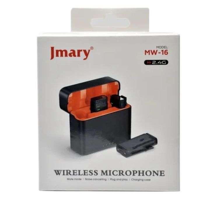 Jmary MW-16 | 2.4G Wireless Microphone for Mobile & Camera | Dual Microphone | Daraz.com.np