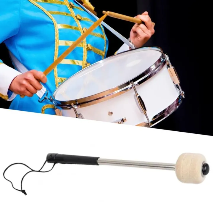 Stainless Steel Bass Drum Mallet Hanging Rope White Classic Metal Drum ...