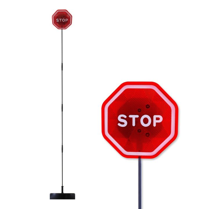 LED Flashing Stop Sign for Garage Parking Stop Sign with Bright Red ...