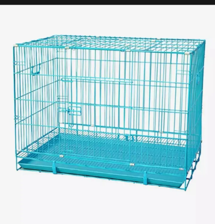 Foldable Bold Wire Pet Cage For Dogs And Cats Color Metal Cage 2.5Ft ...