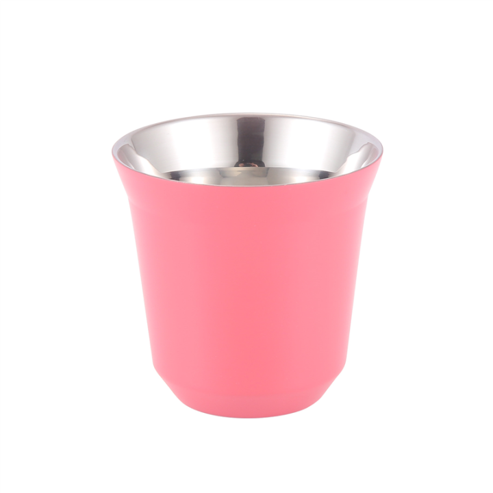 80Ml Double Wall Stainless Steel Espresso Cup Insulation for Coffee Cup ...